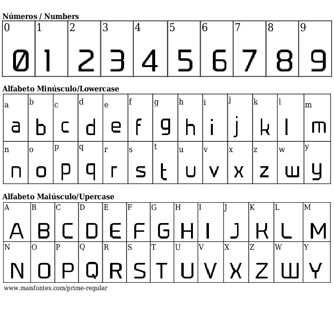 Baixar Fonte Prime Regular grátis | MaisFontes.com